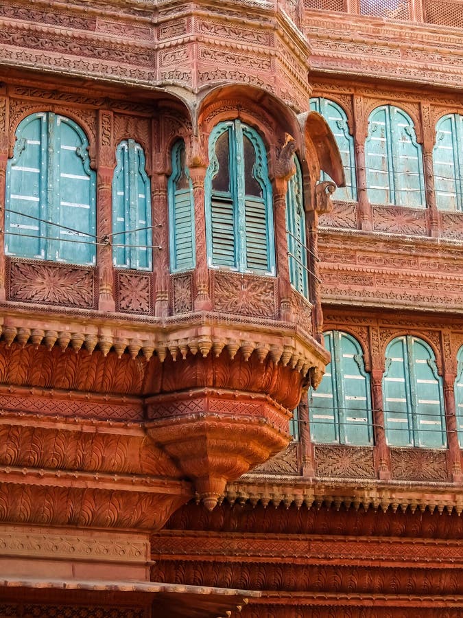 Traditional Architecture of Bikaner Stock Image - Image of historic ...