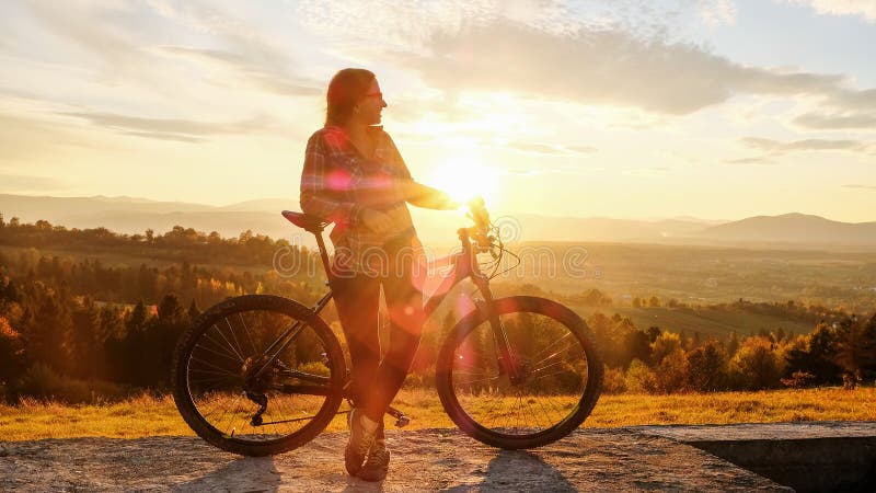 Bike Adventure in the Mountains Stock Image - Image of ride ...
