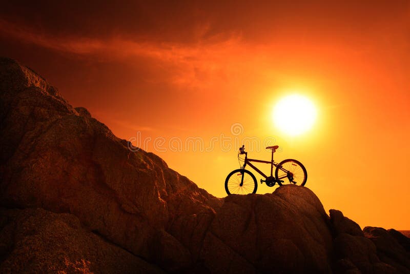 Bike stock image. Image of altitude, success, sport, freedom - 46208739