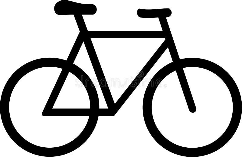Bicycle symbol stock vector. Illustration of bicycle, silhouette - 5435643