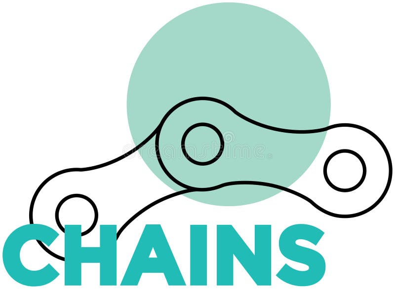 Bike Chain graphic stock vector. Illustration of circle - 141609033