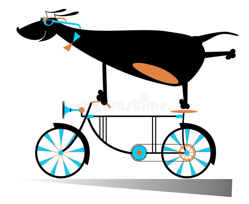 Dog Riding Bike Stock Illustrations – 1,271 Dog Riding Bike Stock ...