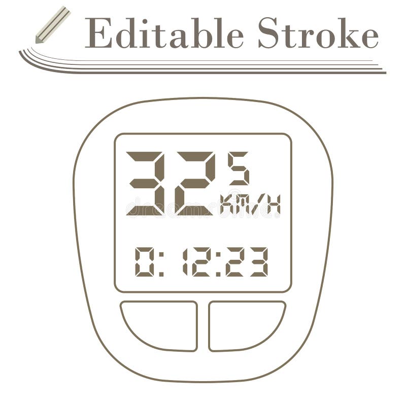 Bike computer stock vector. Illustration of bike, health - 45499837