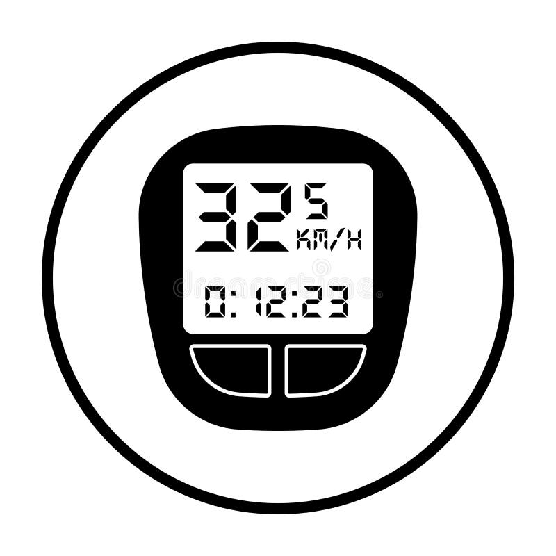 Bike Computer Icon stock vector. Illustration of count - 211430812
