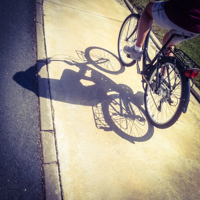 Bike on cycle path stock image. Image of path, riding - 54791037