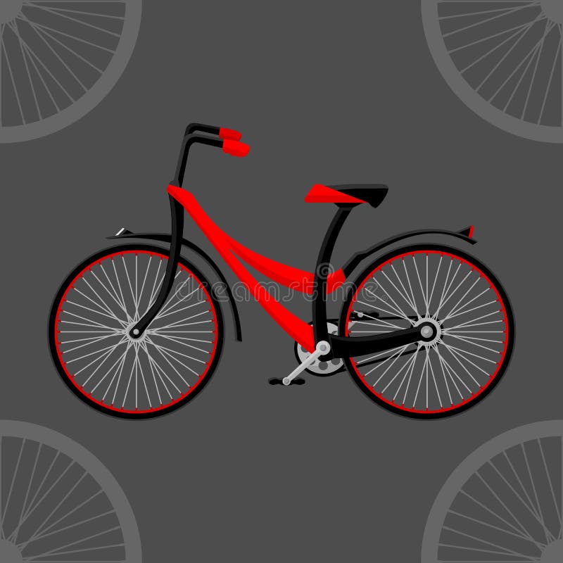 Bike 2D stock vector. Illustration of industrial, biking - 46863454