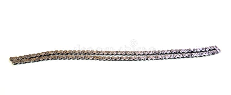 Bike Engine Internal Chain on Isolate White Background. Stock Photo ...