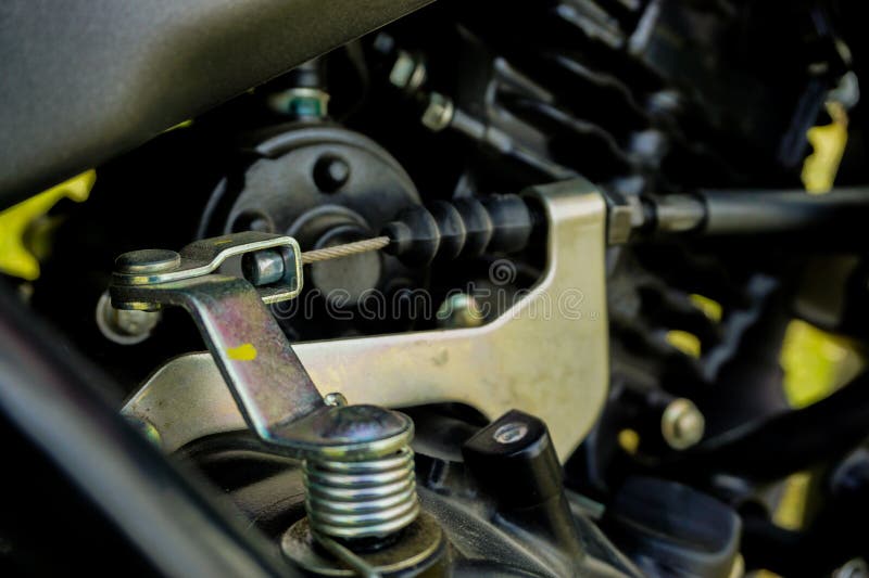 Bike Engine Parts Close Up View Stock Image - Image of design ...