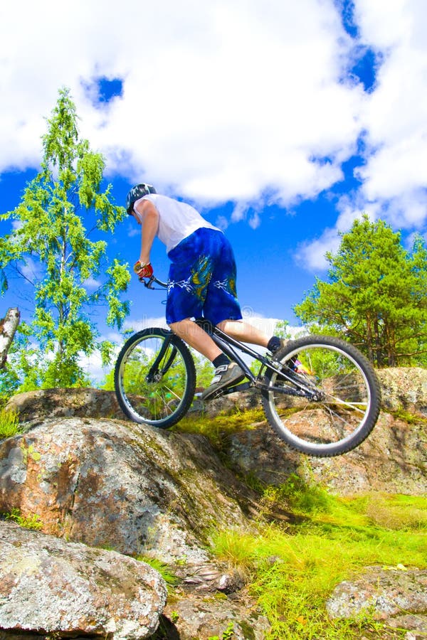 The bike extreme trick stock photo. Image of nature, action - 5706934
