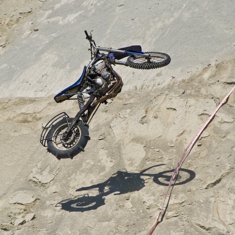 Bike flying in the air stock image. Image of sporting - 5339369
