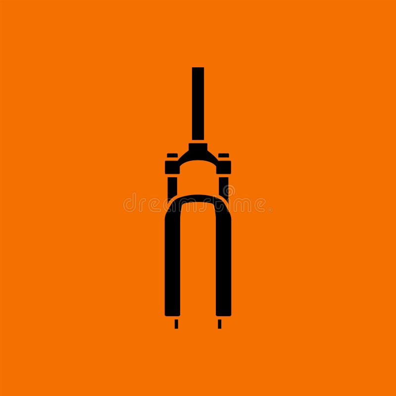 Bike Fork Icon stock vector. Illustration of black, symbol - 208999785