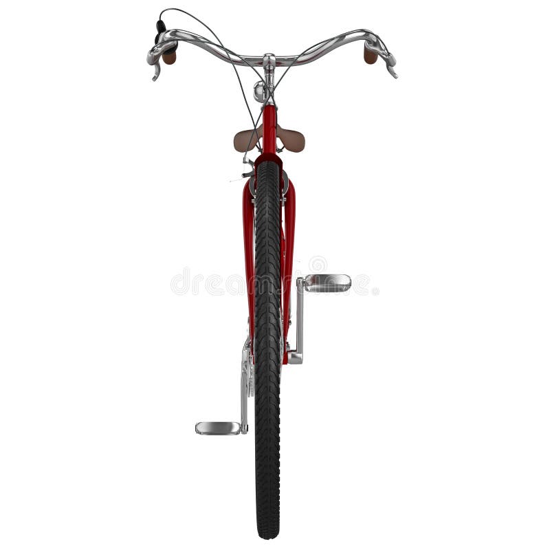 Bike Front View. 3D Graphic Stock Illustration - Illustration of biking ...