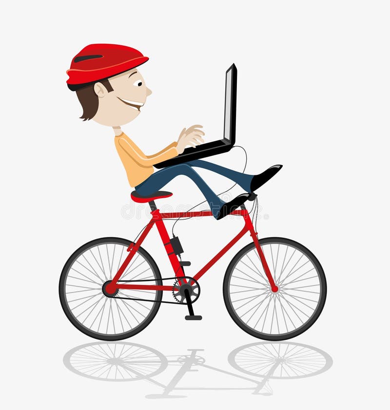 The bike of the future. stock vector. Illustration of bicycle - 58800383