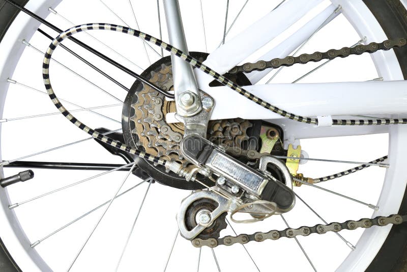 Bike Gear Shifting System, Isolated Stock Photo - Image of disc, dish ...