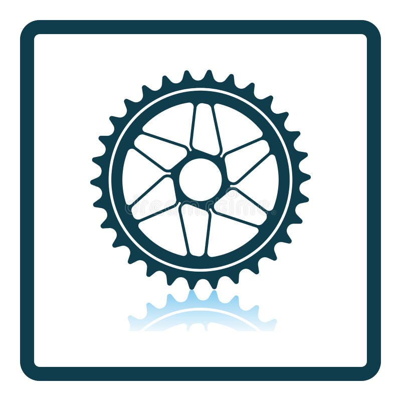 Bike Gear Star Icon stock vector. Illustration of chain - 211754236