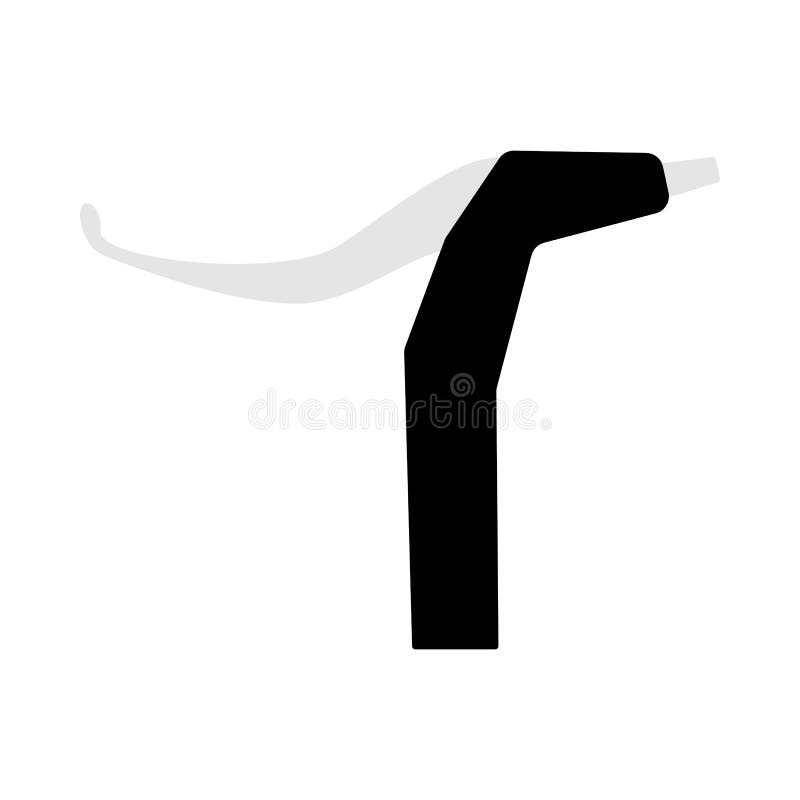 Bike HandleBar Brake Icon stock vector. Illustration of accessories ...