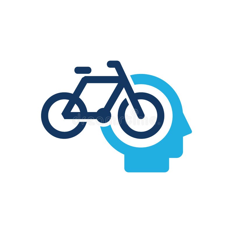 Bike Head Logo Icon Design stock vector. Illustration of branding ...