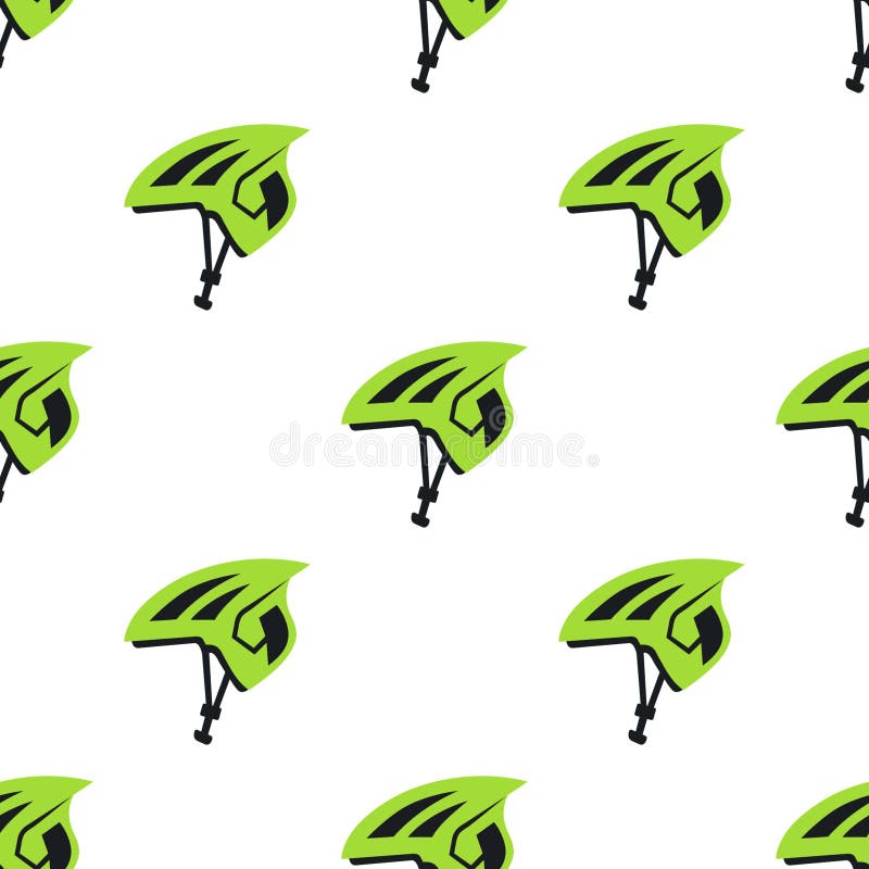 Bike Helmet Cartoon Seamless Pattern, Vector. Stock Vector ...