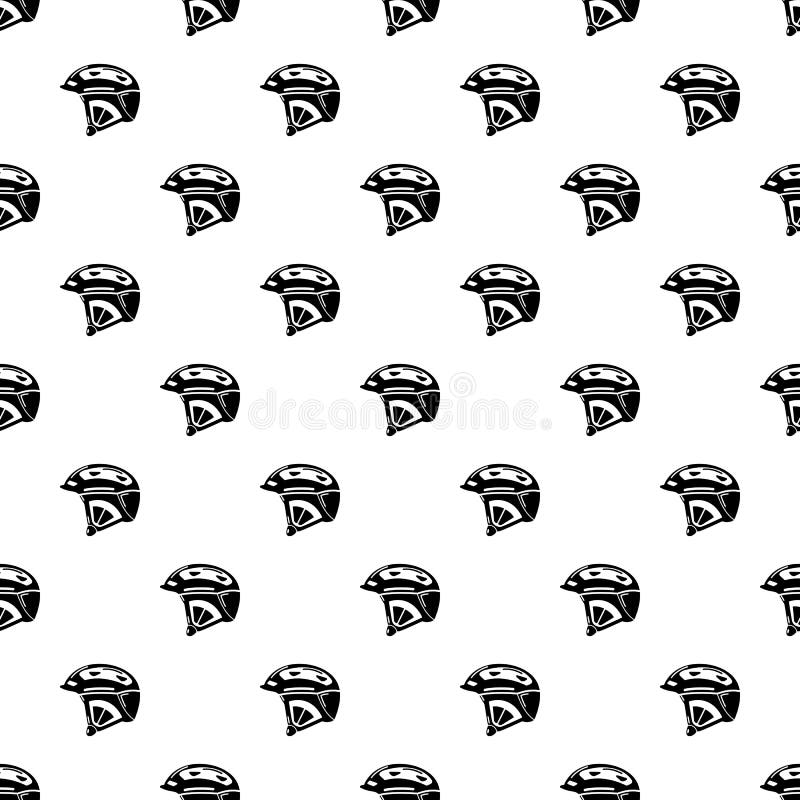 Bike Helmet Pattern Vector Seamless Stock Vector - Illustration of ...