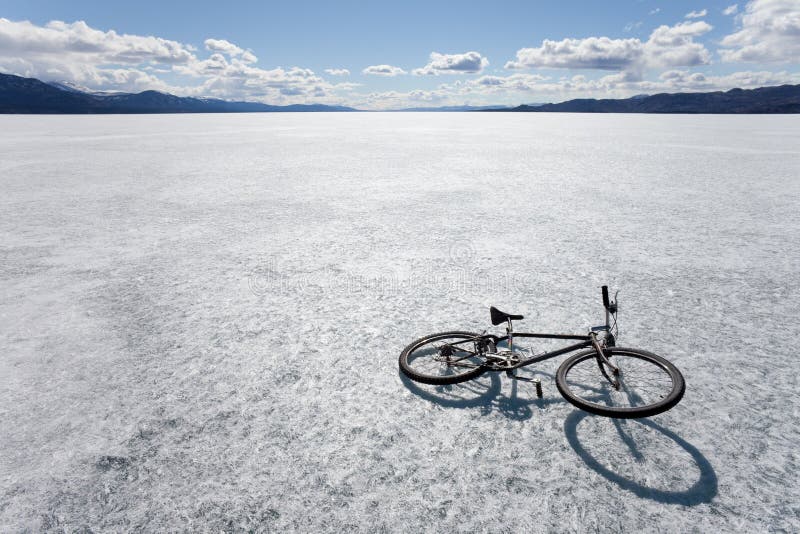 Bike on Ice stock photo. Image of nature, cycling, sports - 14970200