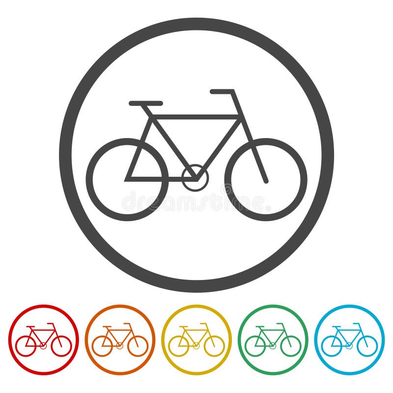 Bike Icon. Bicycle Flat Icon Stock Vector - Illustration of concept ...