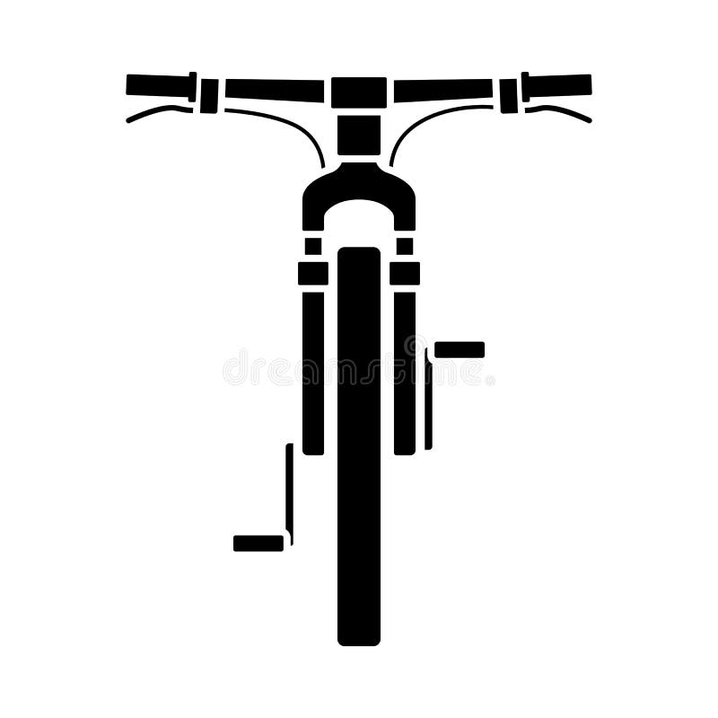 Bike Icon Front View stock vector. Illustration of shape - 149783684