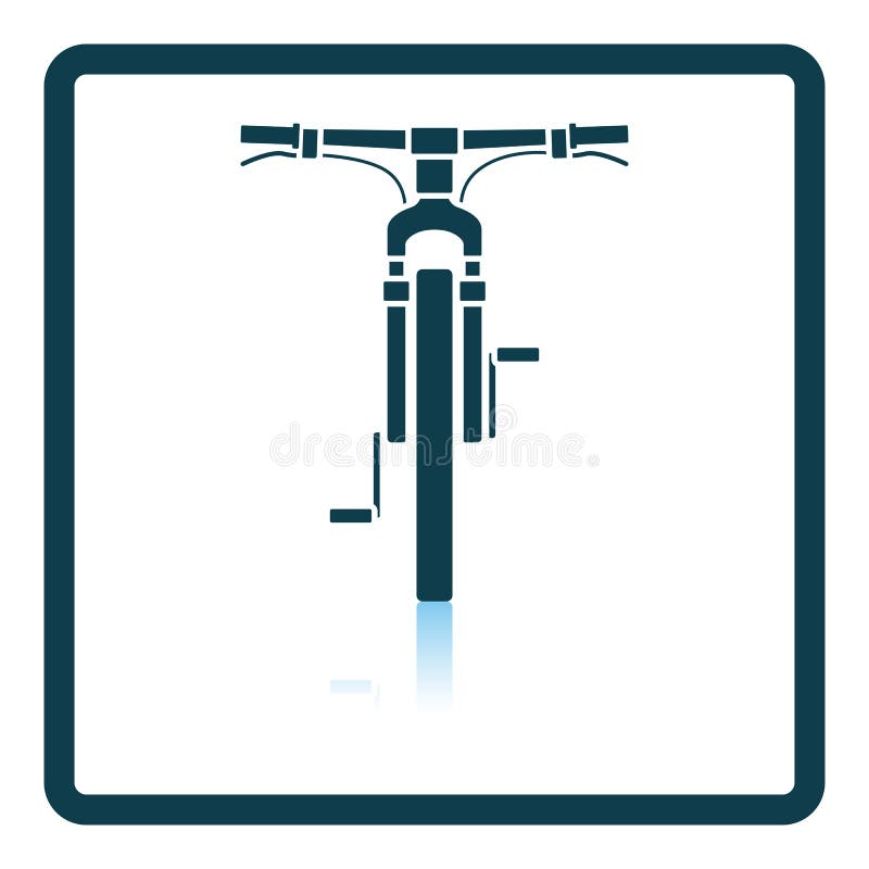 Bike icon front view stock vector. Illustration of view - 145757572