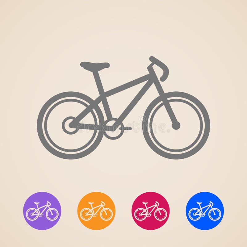 Vintage bicycle symbol stock vector. Illustration of bike - 35649124