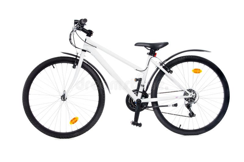 Bike isolated on white stock image. Image of pedal, people - 90067779