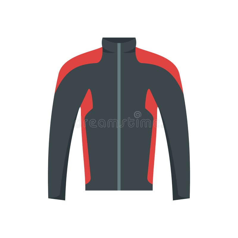Bike Jacket Icon, Flat Style Stock Vector - Illustration of gear, race ...