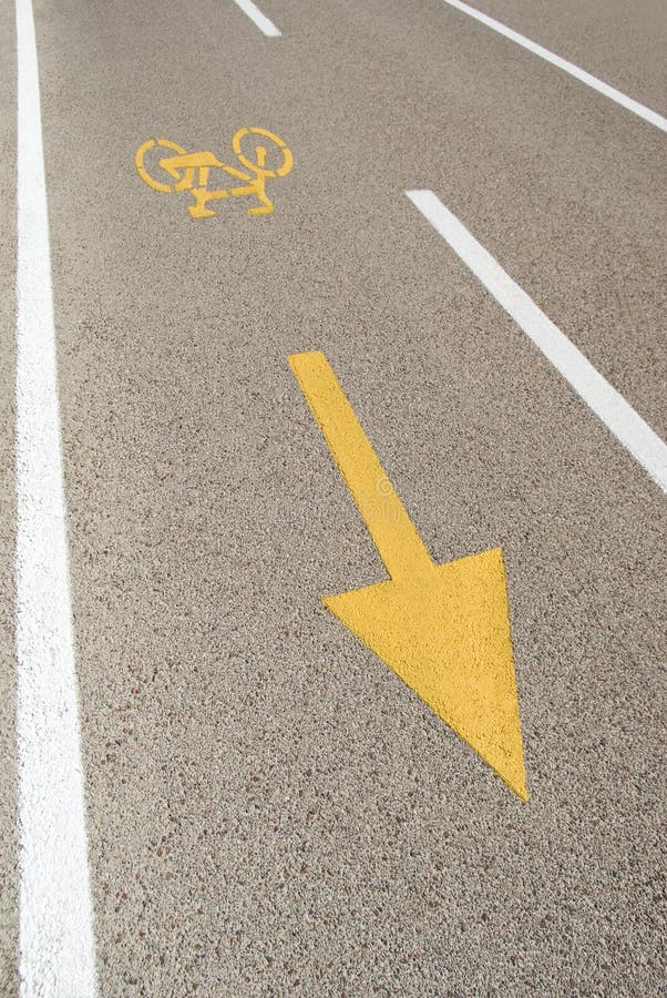Bike lane stock photo. Image of mark, bike, city, bicycle - 59643370