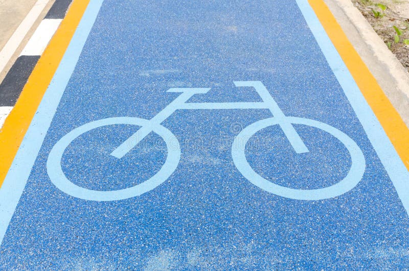 Bike lane signs stock photo. Image of transport, transportation - 60209648