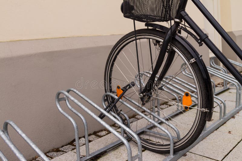 Bike lock stock image. Image of frame, metal, street - 37049239