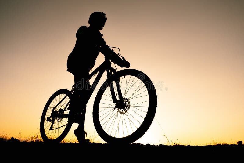 Bike Lover and Preparations for Morning Ride Stock Photo - Image of ...