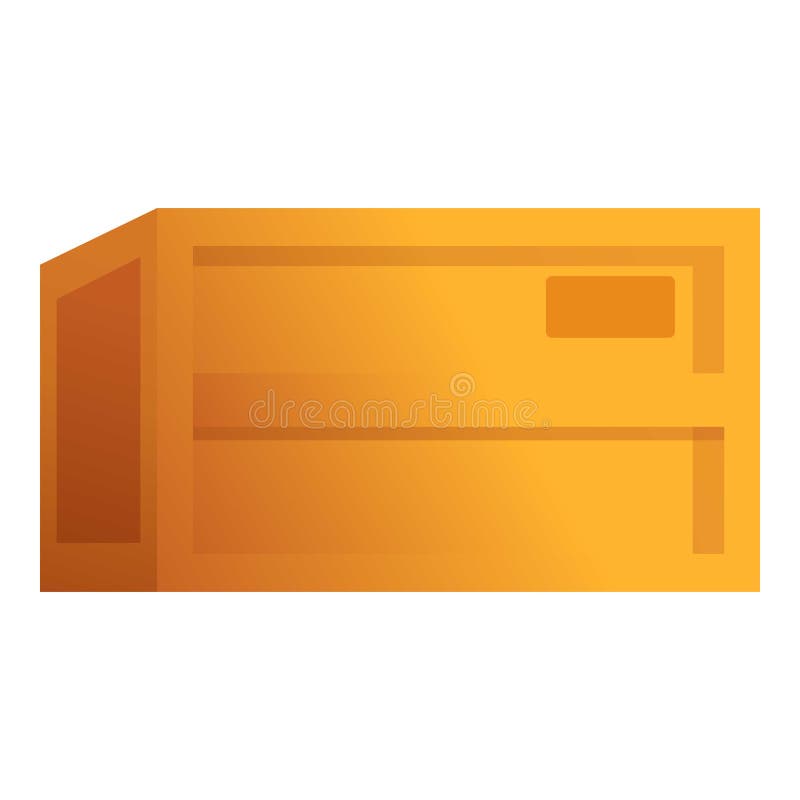 Bike Parcel Box Icon, Cartoon Style Stock Vector - Illustration of ...