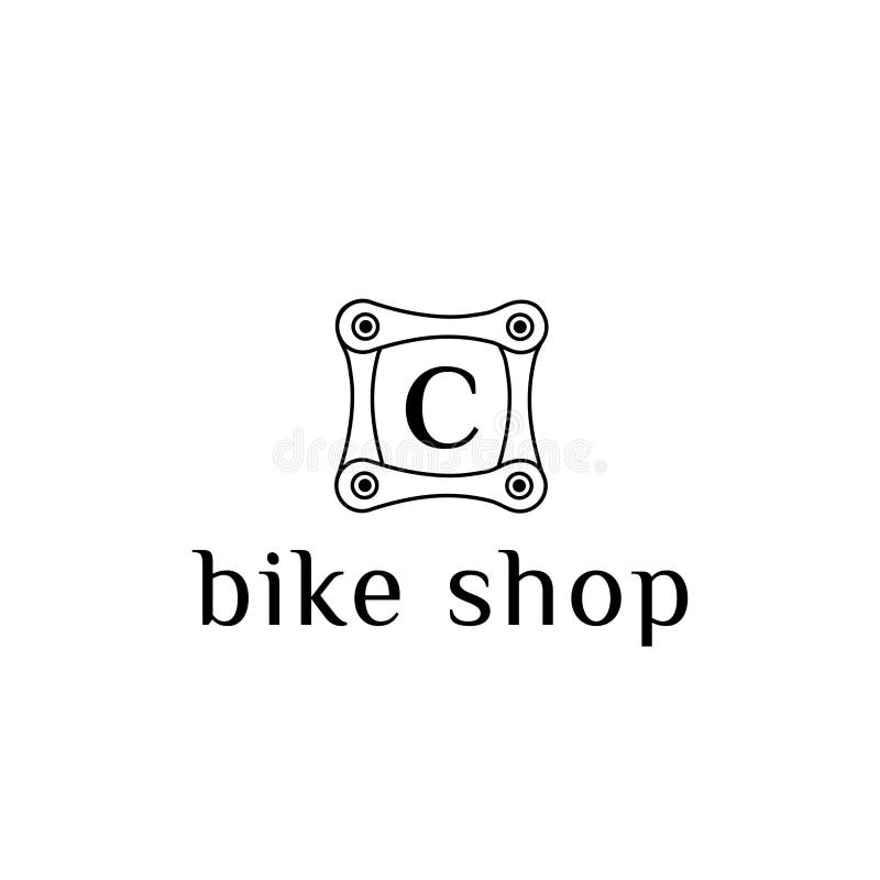 Bike Part Vector Logo for Bike Shop Letter C Stock Vector ...