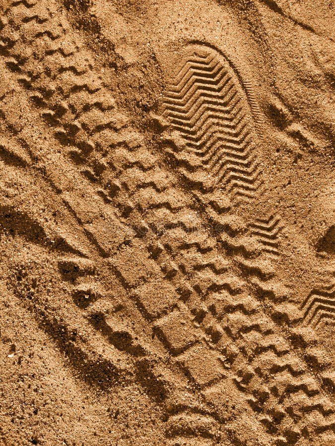 Footprint of the path stock image. Image of countryside - 236379