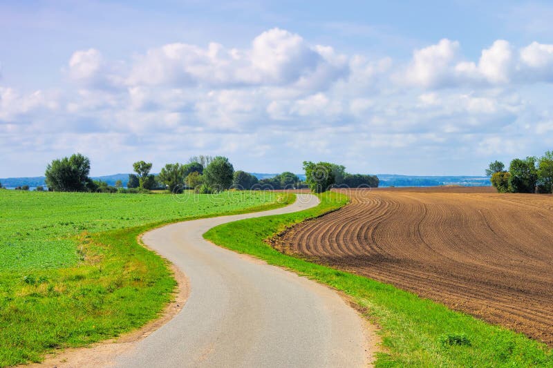 A Bike Path on the Island of Poel Stock Image - Image of mecklenburg ...