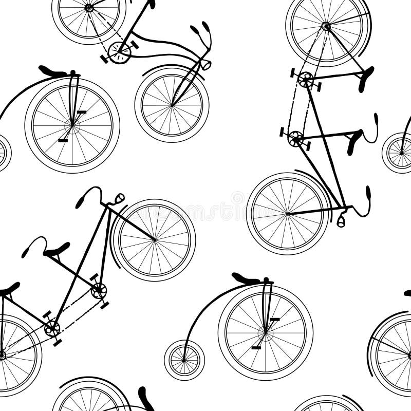 526 Bike Pattern, Ornament for Wallpaper and Fabrics, Wrapping Paper ...