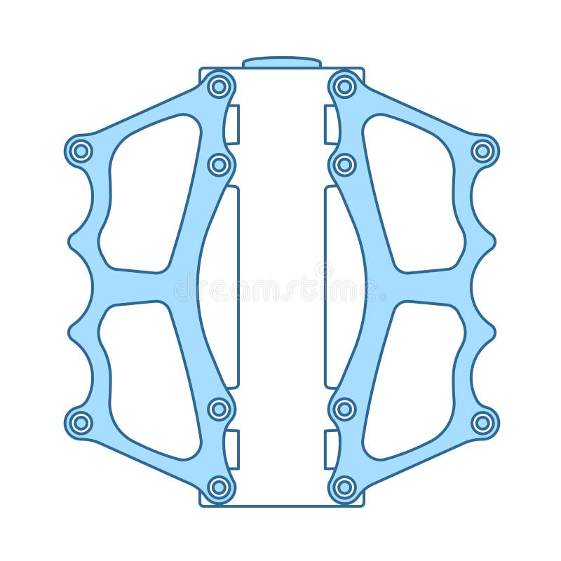 Bike Pedal Icon stock vector. Illustration of detail - 209584525