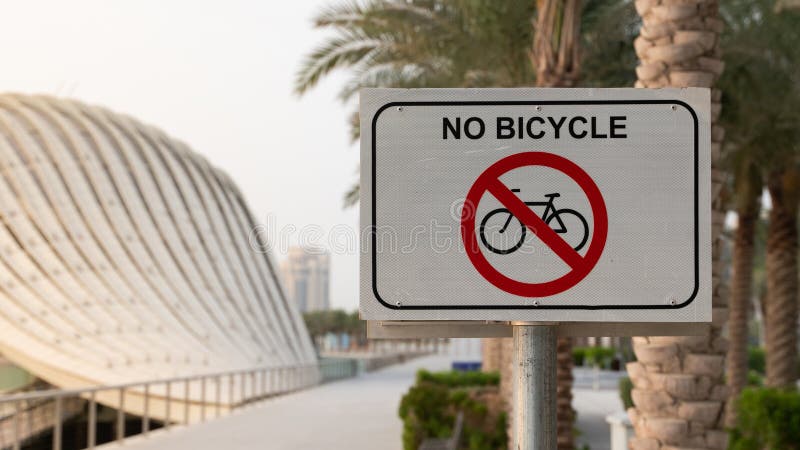 Bike prohibited sign stock photo. Image of notice, parking - 32259626