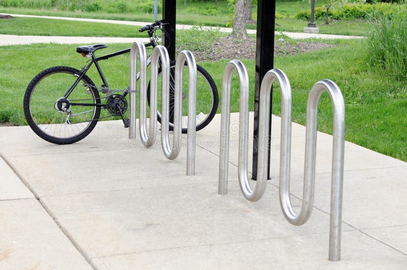 Bike rack stock image. Image of ride, rack, metal, bike - 31337151