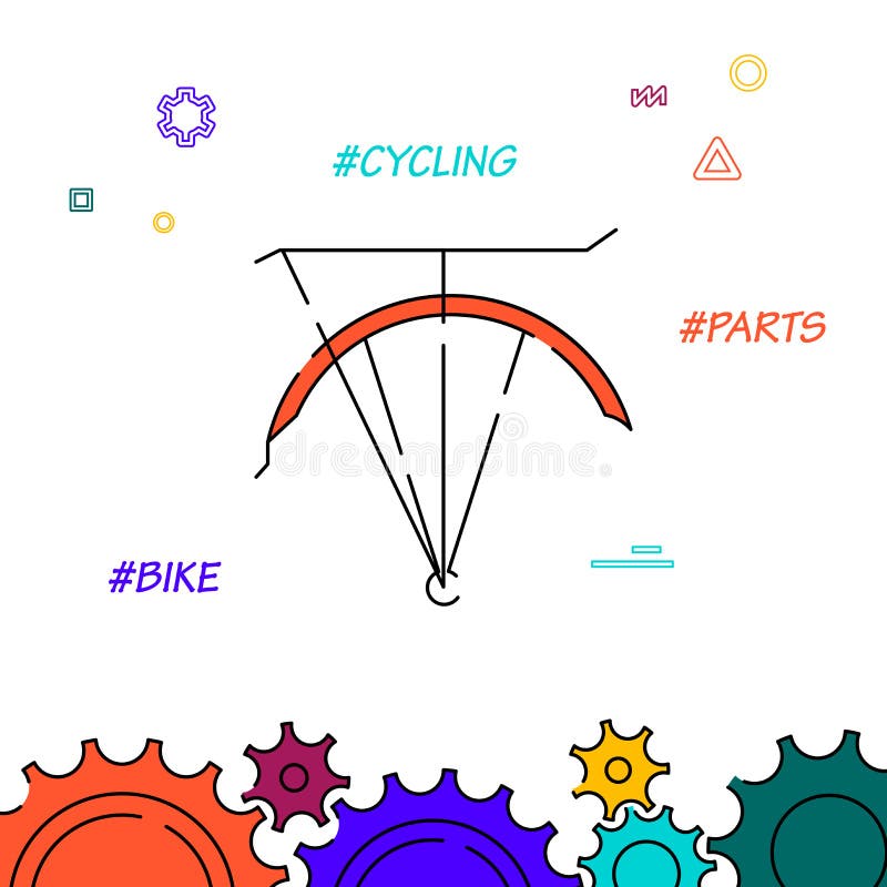 Bike Rack Filled Line Icon, Simple Illustration Stock Vector ...