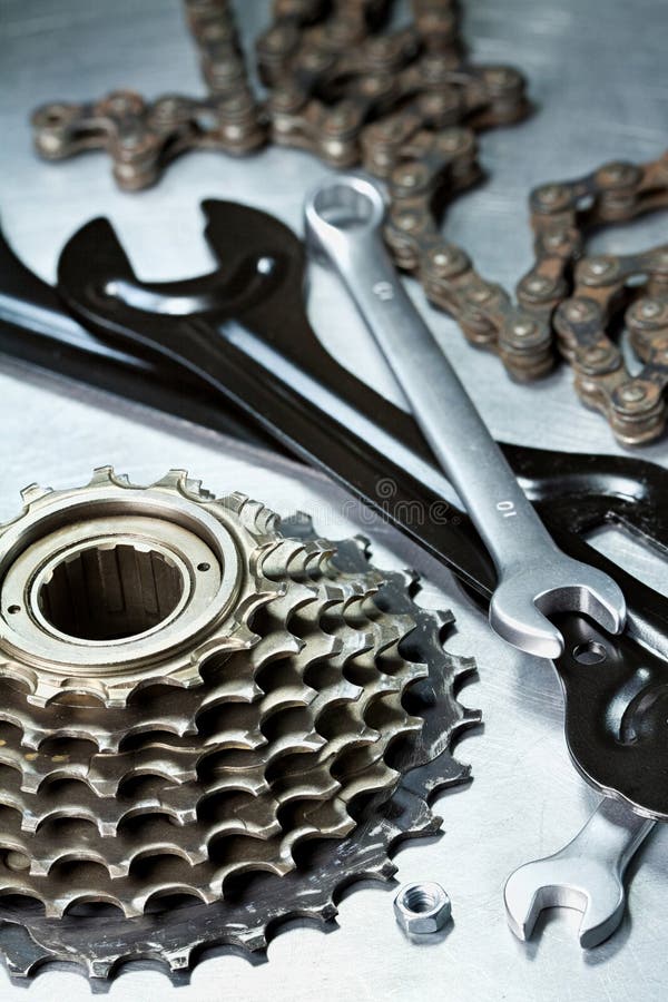 Bike repairing stock image. Image of chain, service, gear - 27490995