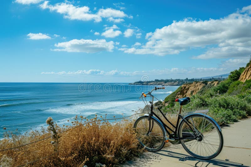 Bike Ride Along the Coast Photography Stock Image - Image of ...