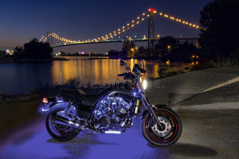 Bike on Riverfront stock photo. Image of glow, metropolis - 20590950