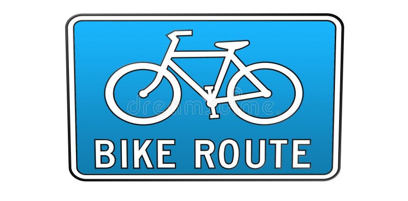 Bike ROUTE stock illustration. Illustration of lane, city - 37180020