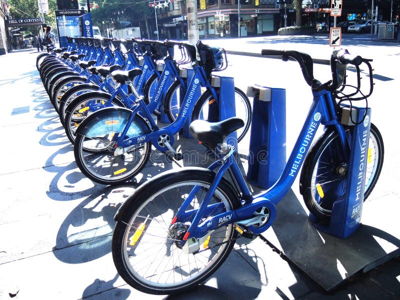 A Bike Share Melbourne, Australia Editorial Stock Photo - Image of ...