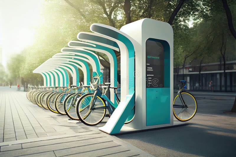 A Bike-sharing System with a Network of Docking Stations and Bikes in ...