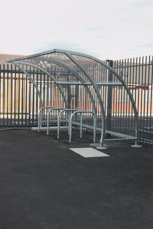 Bike Shelter stock photo. Image of outdoor, metal, outdoors - 47929344